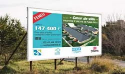 Panneau publicitaire personnalisé - Pancartes sur mesure en Akylux®